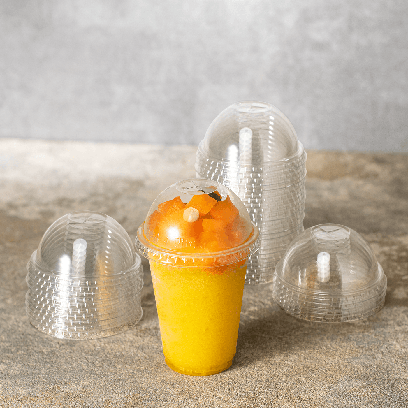 [1,000 ct] 7 oz Plastic Dome Cup Lids | PET | 74 mm – LollicupStore