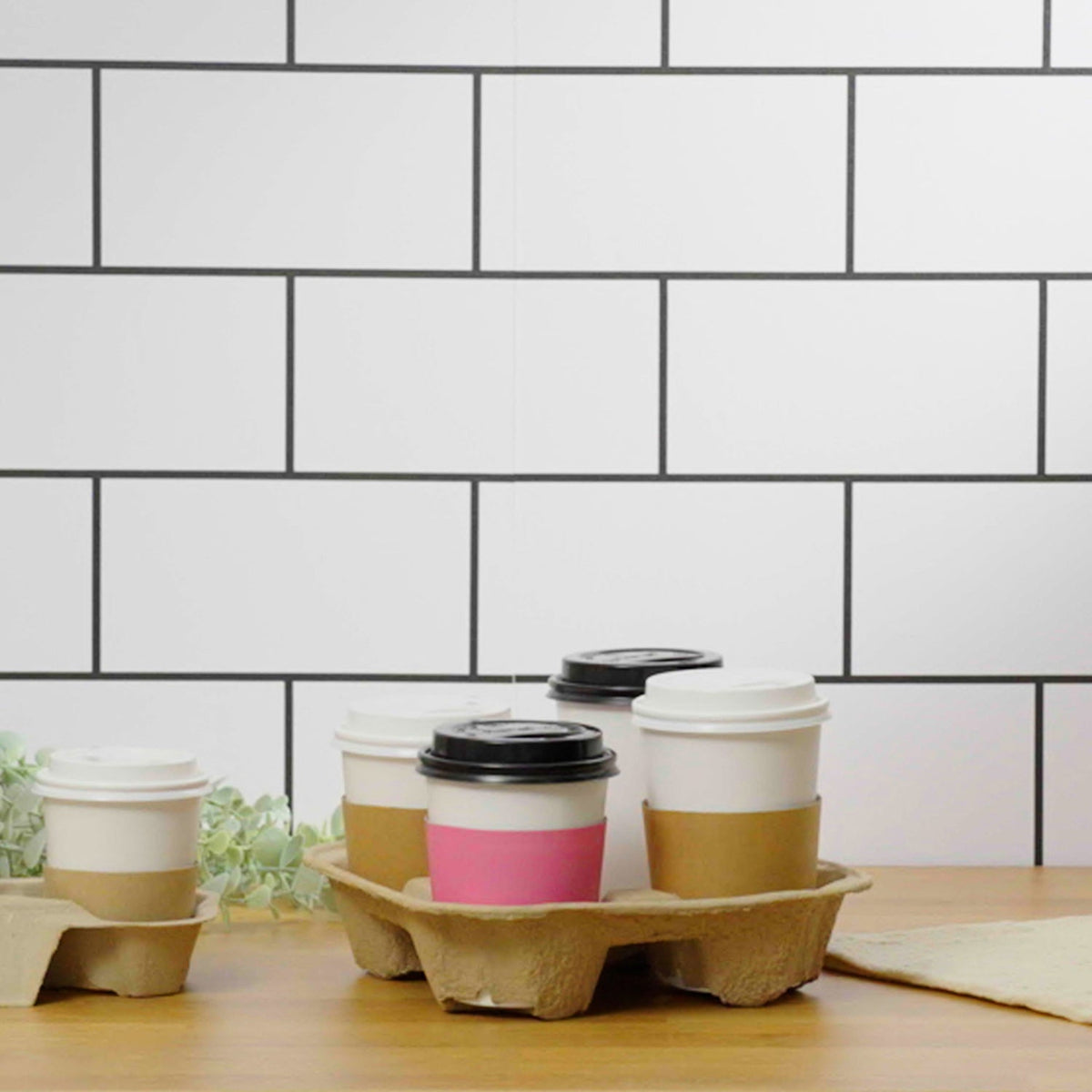 Karat Biodegradable Cup Holder, for 4 Cups (8 - 32oz) - 300 pcs ...