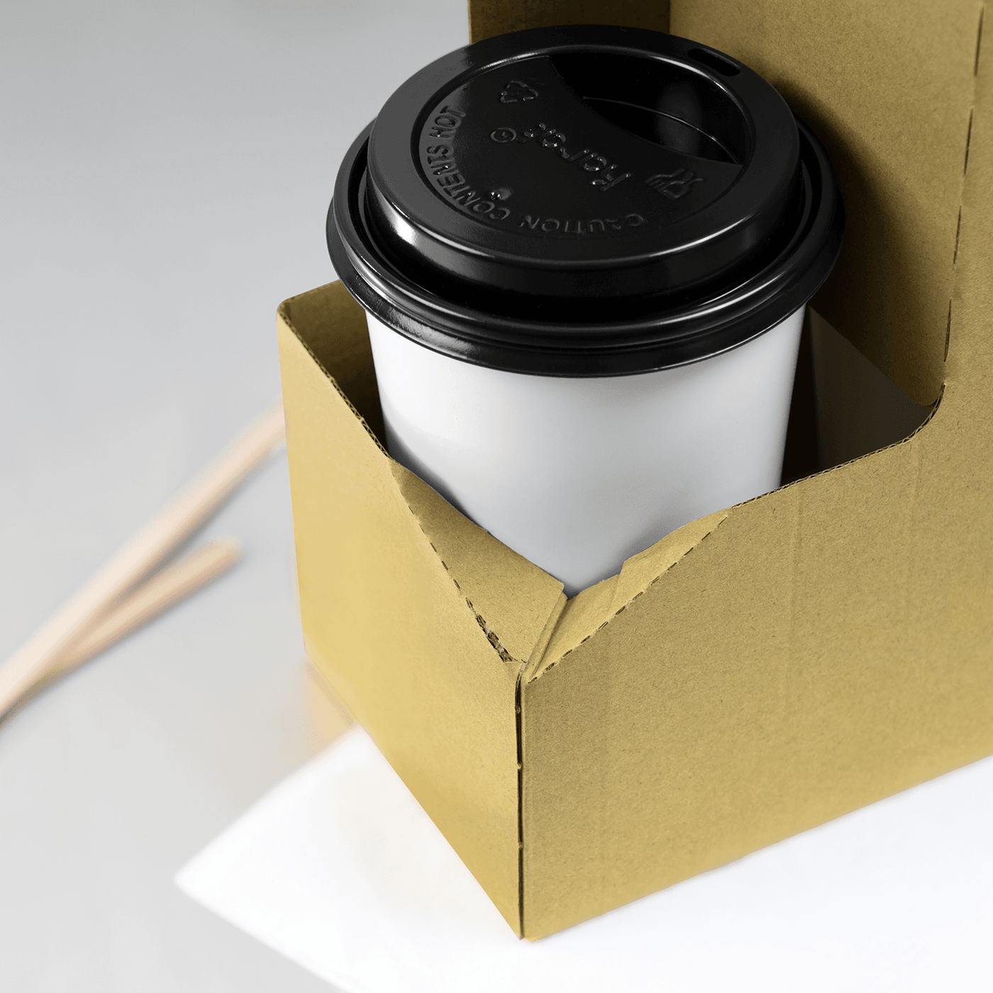 [250 ct] Kraft Drink Carrier with Handle, for 2 Cups (10-32 oz), Paper ...