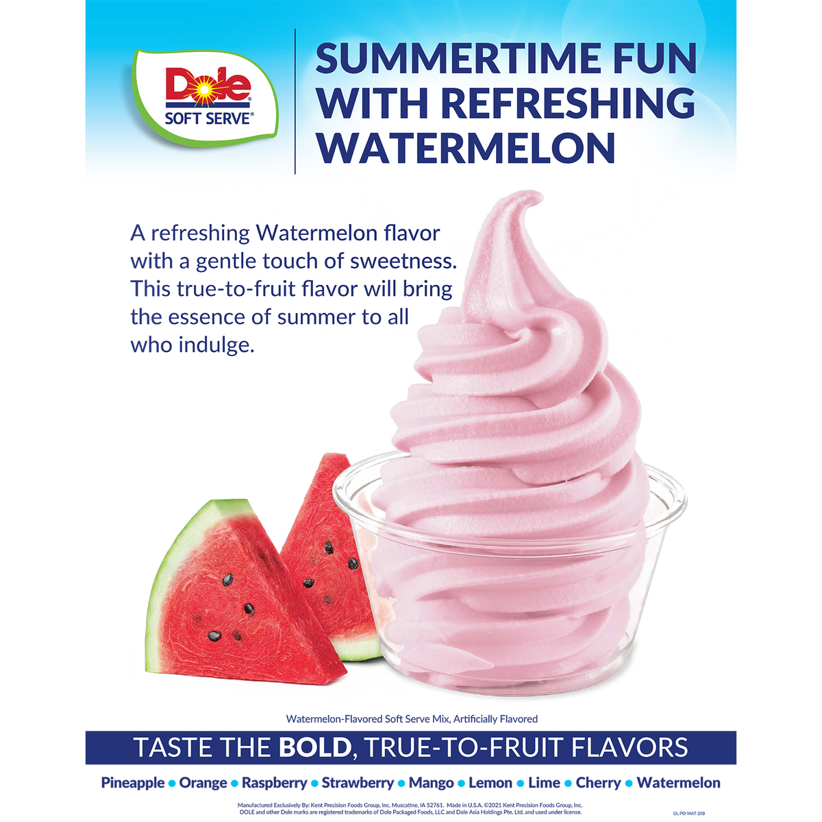 Dole Soft Watermelon Serve Mix - Bag (4.4 lbs) – LollicupStore