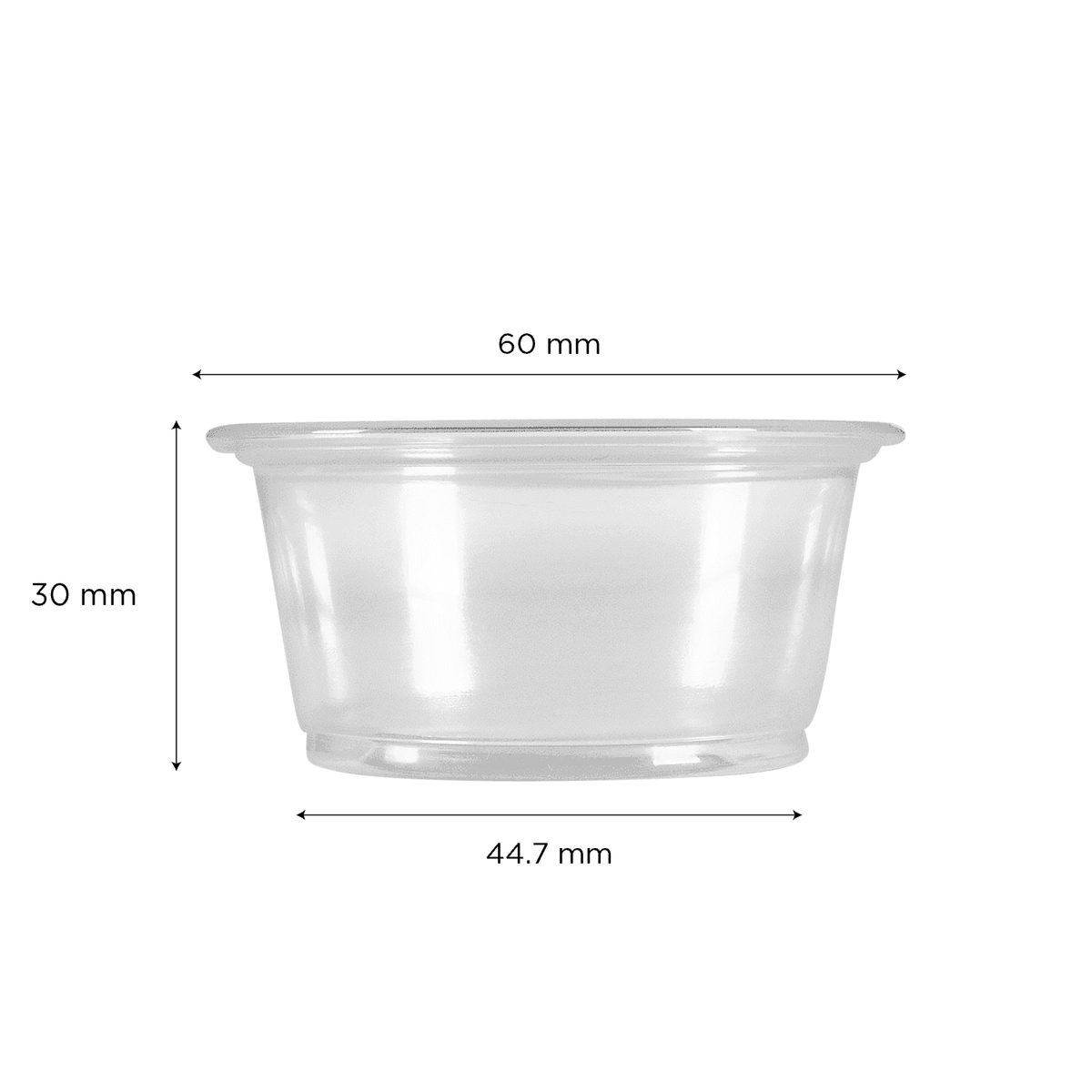 [2,500 ct] 2 oz PP Plastic Portion Cups, Clear – LollicupStore