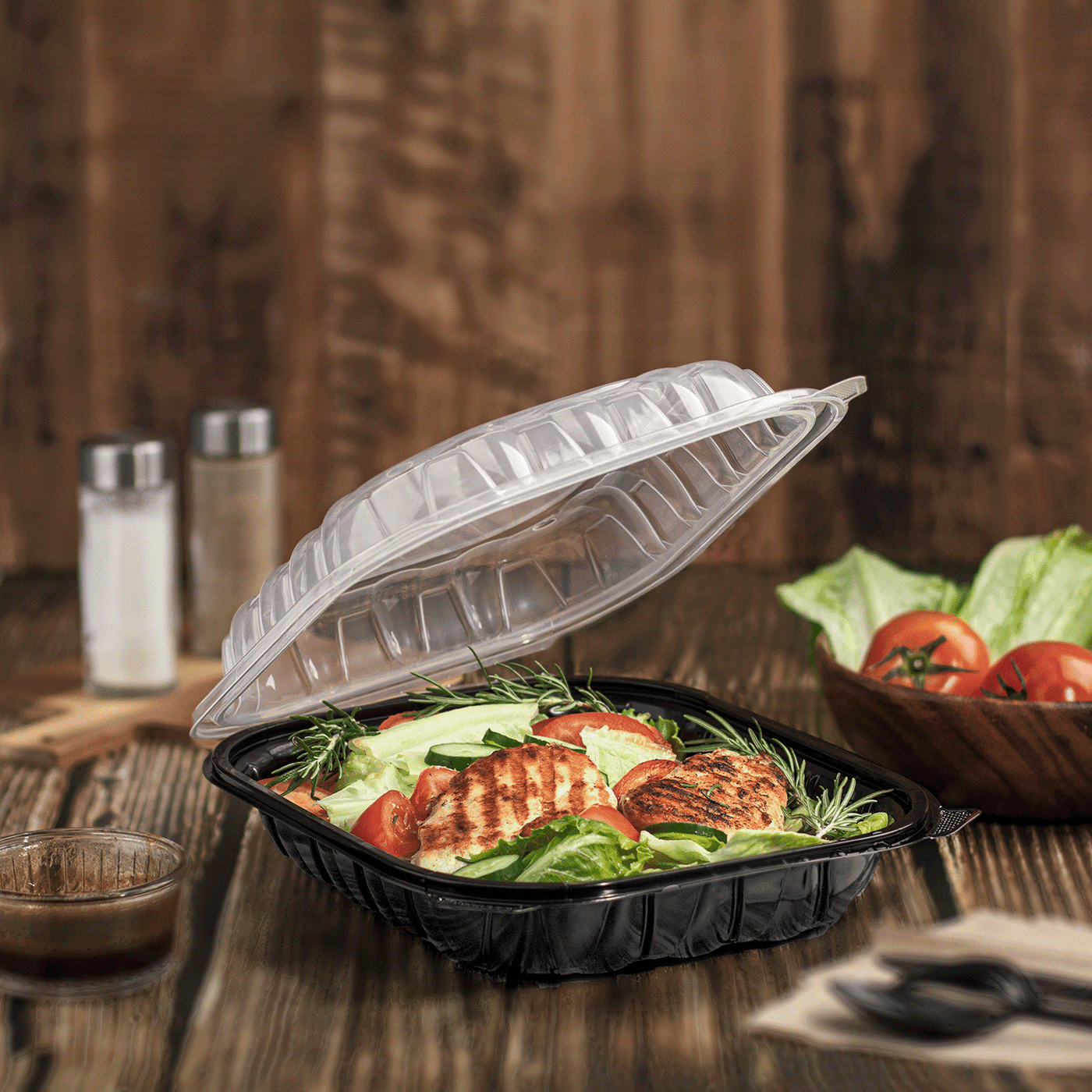 [150 ct] 10.25" x 9" Premium PP Hinged Container – LollicupStore