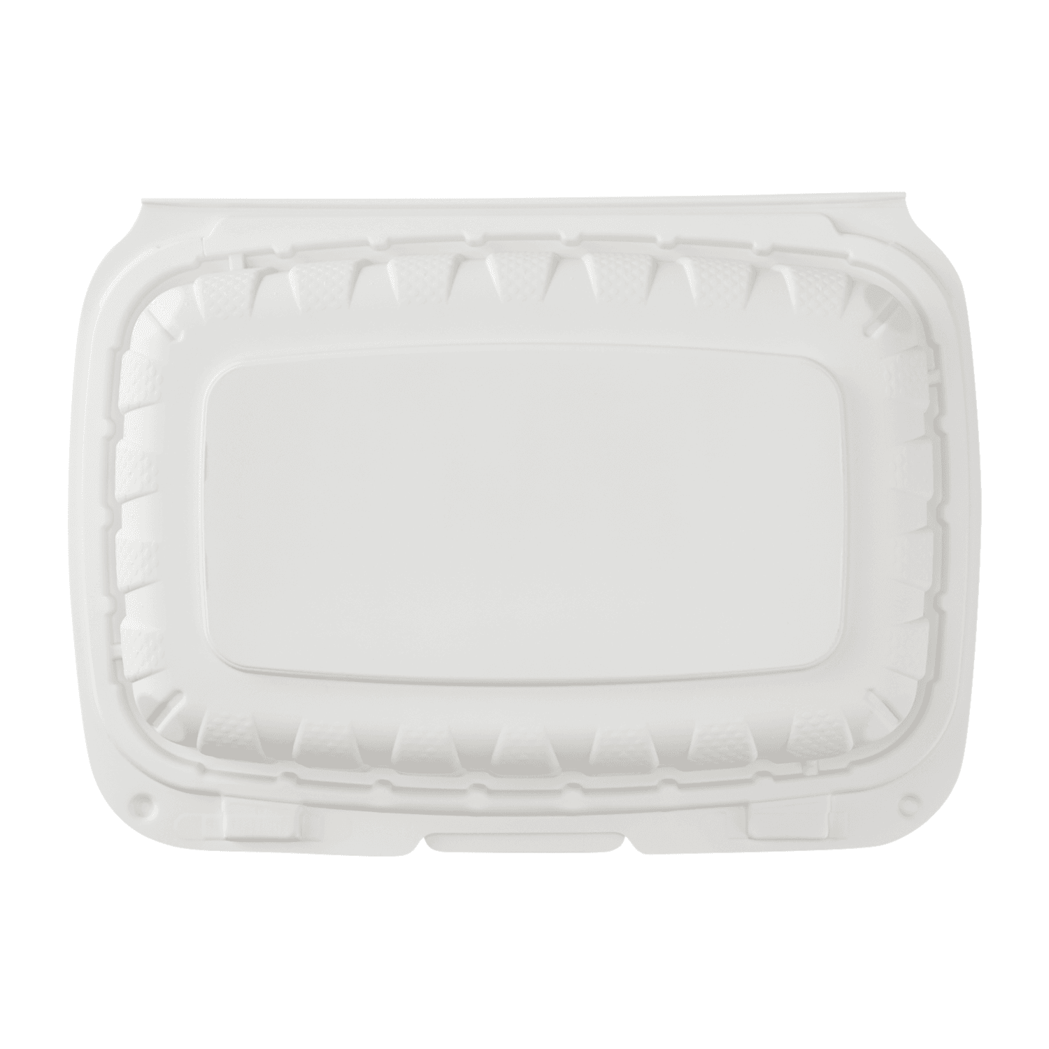 Karat Earth 9" x 6" Mineral Filled PP Hinged Container, White - 250 pc ...