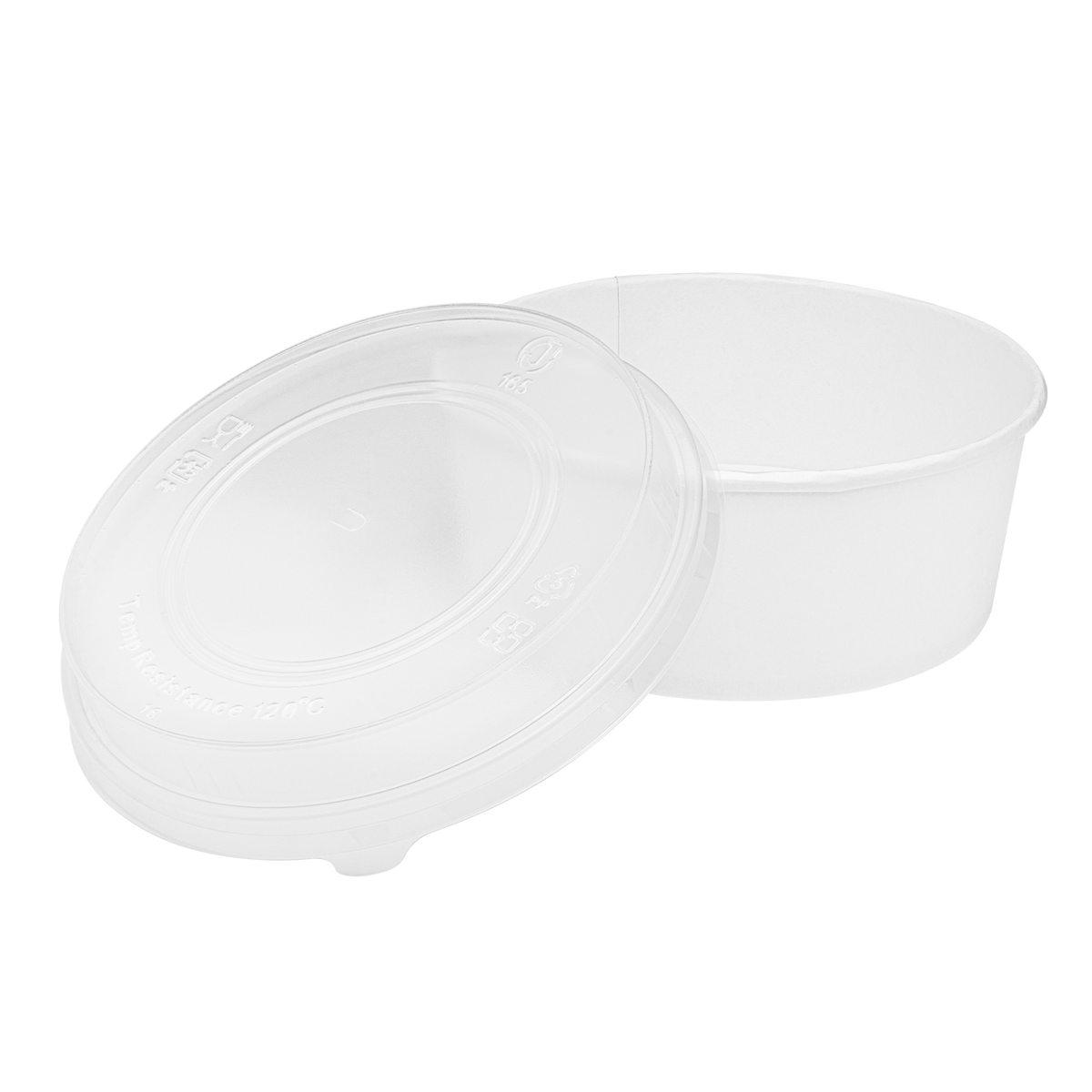 [360 ct] Dome Lid for 32 oz Paper Short Bucket | PP – LollicupStore