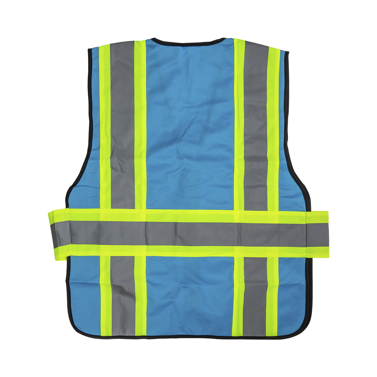 High Visibility Reflective Safety Vest with Zipper Fastening (Blue), L ...