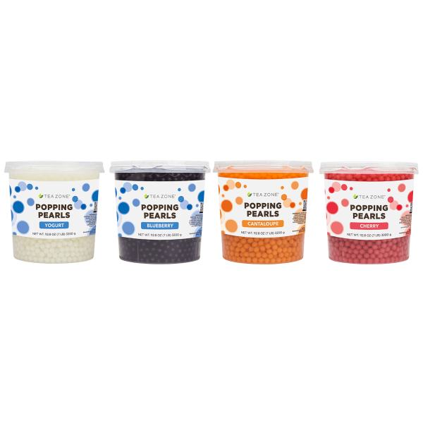 Tea Zone Blueberry Popping Pearls - Jar (7 lbs)