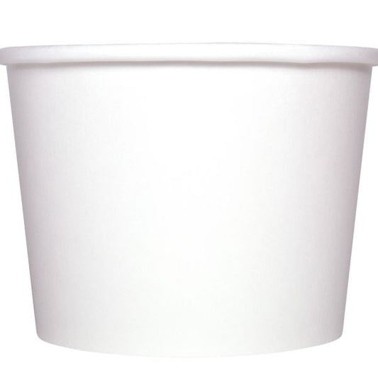 [1,000 ct] 12 oz Paper Food Containers | 100 mm | White – LollicupStore