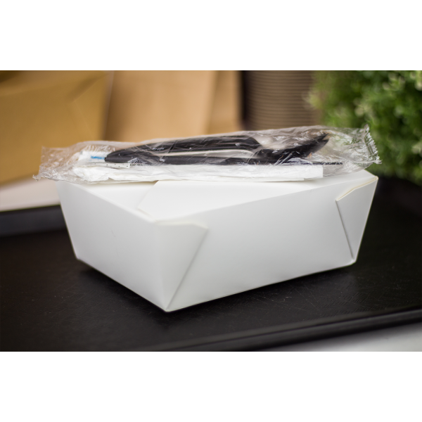 Karat 48 fl oz Fold-To-Go Box #8, White - 300 pcs