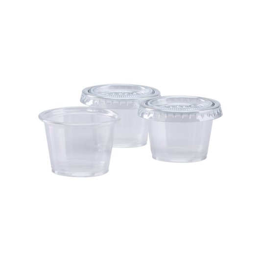 [2,500 ct] 1 oz Tall PP Plastic Portion Cups, Clear – LollicupStore