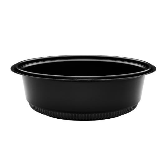 [150 ct] 48 oz PP Round Microwaveable Container, Black – LollicupStore