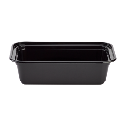 [150 sets] 24 oz PP Plastic Microwavable Rectangular Food Containers ...