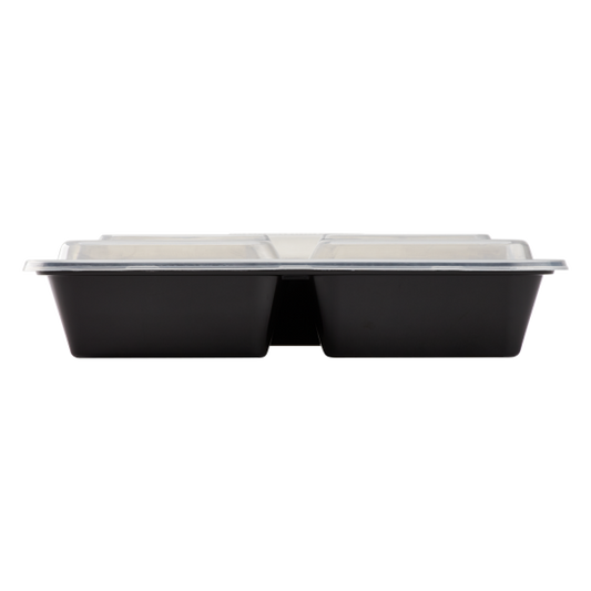 [150 sets] 32 oz PP Plastic Microwavable Rectangular Food Containers ...