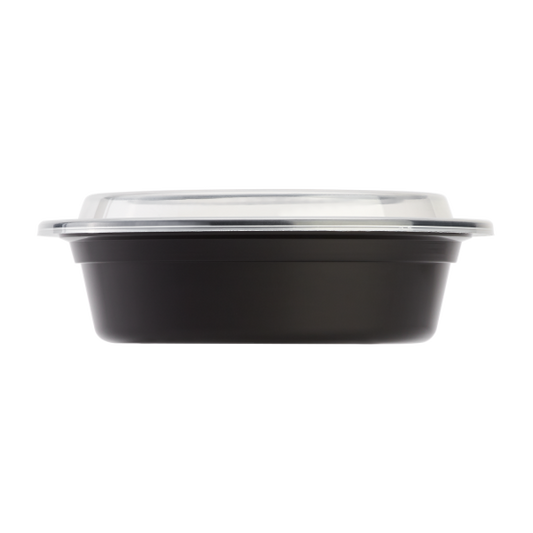 [150 sets] 16 oz PP Plastic Microwavable Round Food Containers & Lids ...