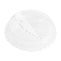 [1,000 ct] Plastic Dome Sipper Lids | PET | 98 mm | Half-Moon Flip Lid ...