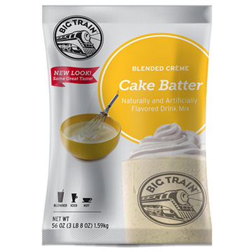 Big Train Cake Batter Blended Creme Frappe Mix - Bag (3.5 lbs ...