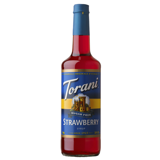 Torani Sugar Free Strawberry Syrup - Bottle (750mL) – LollicupStore